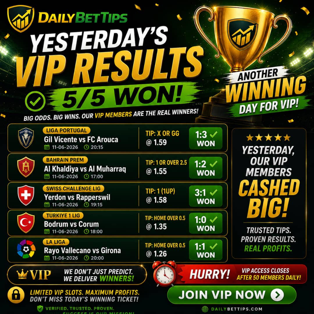 VIP Winning History | Daily Bet Tips